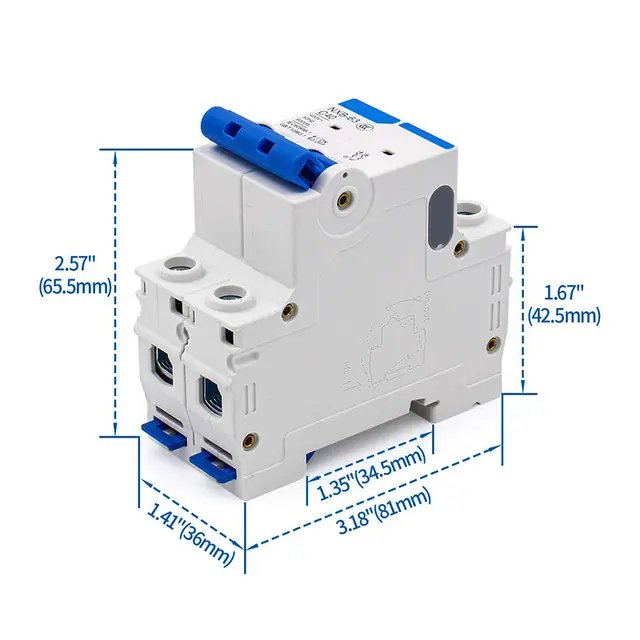 Double Pole (2p)20A,32A,63A 2p dc mcb – Galactic Electricals